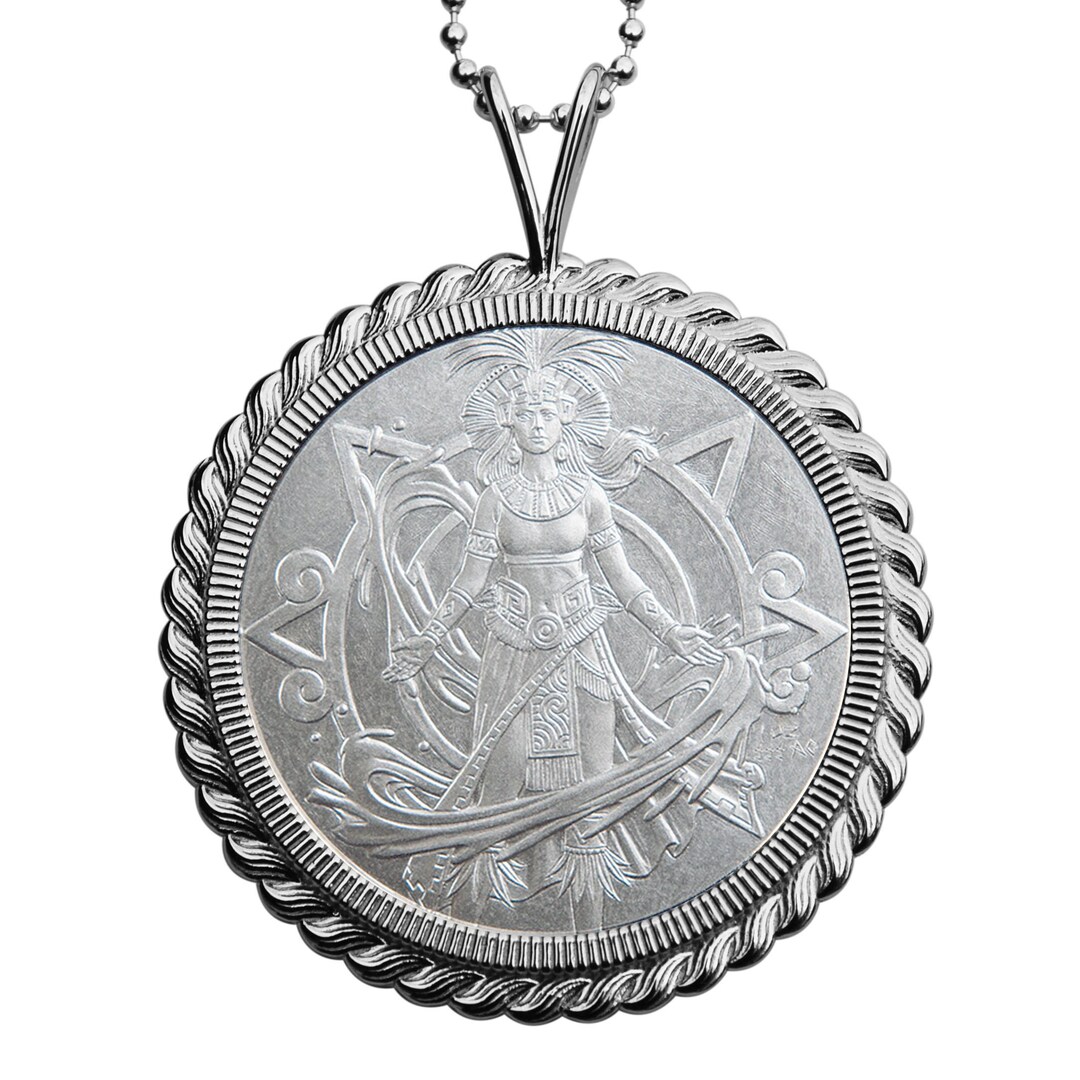 Aztec Goddess of Water | Chalchiuhtlicue 1 Oz Silver Round BU ...