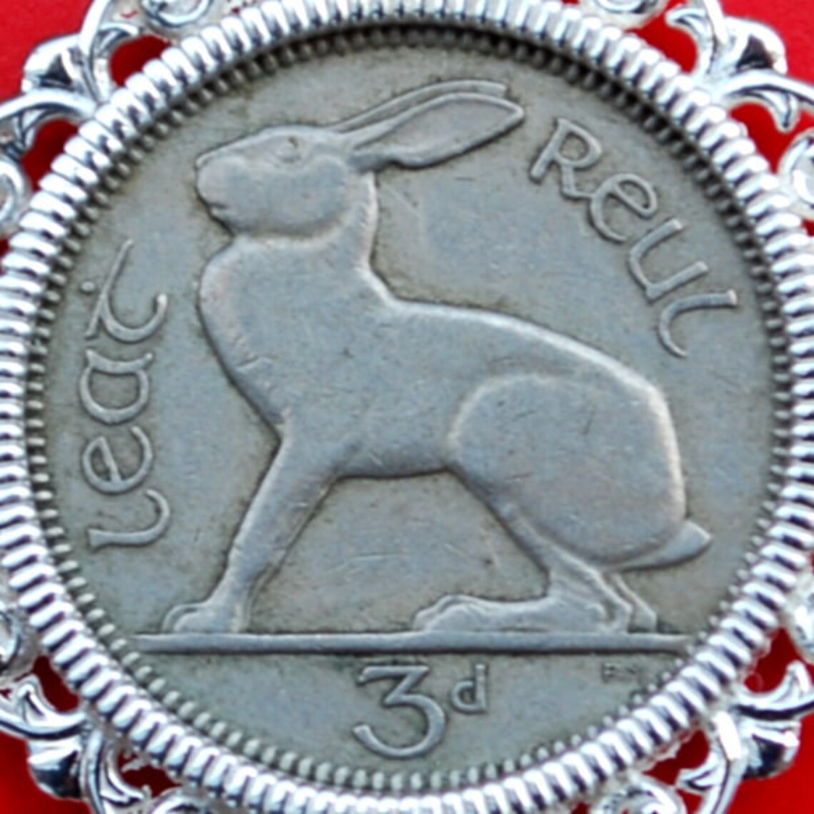 1928 1969 Irish Ireland 3 Pence Coin Solid 925 Sterling | Etsy