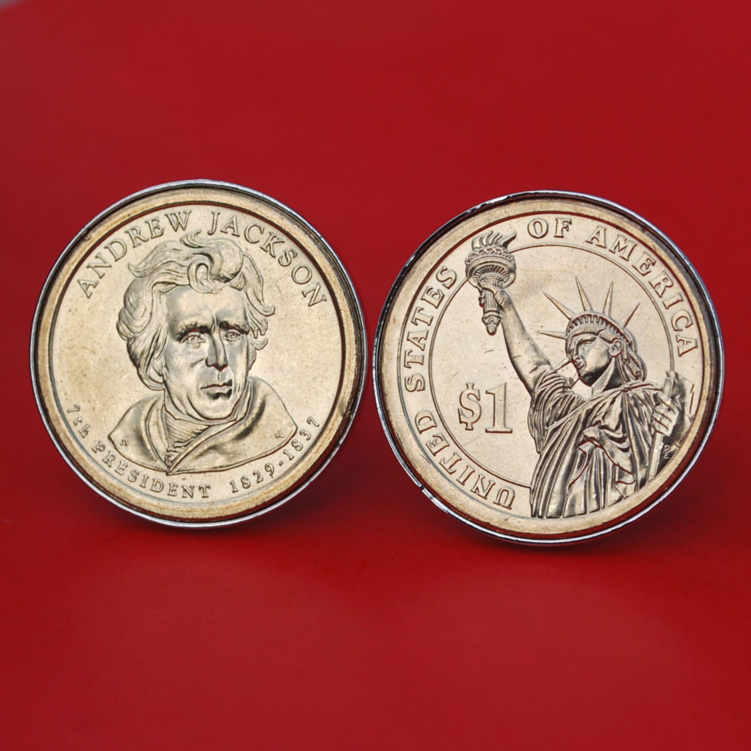 US 2008 Presidential Dollar BU Uncirculated Coin Silver Plated ...