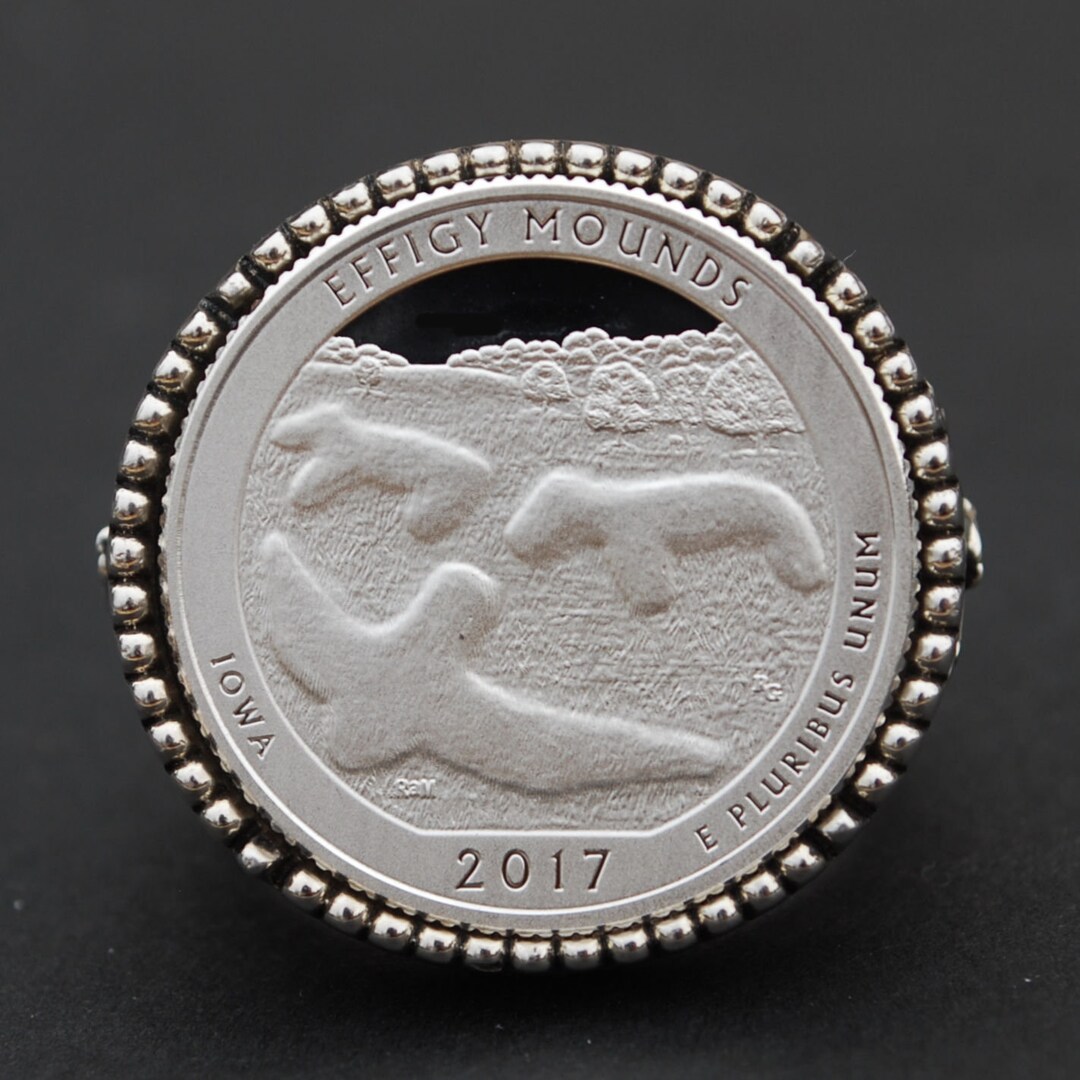 US 2017 Iowa Effigy Mounds National Monument Quarter 90% Silver Proof ...