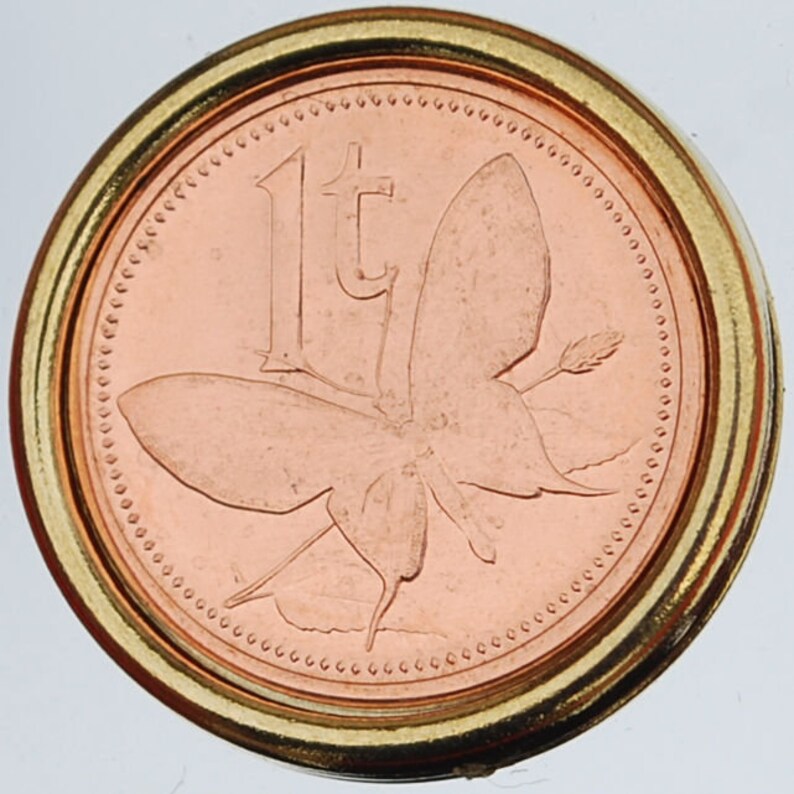 Papua New Guinea 1 Toea BU Unc Coin Gold Silver Two Toned - Etsy