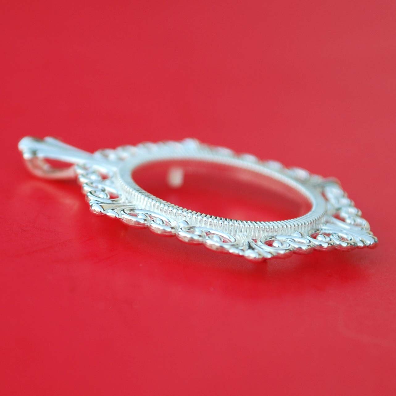 Solid 925 Sterling Silver Coin Bezel Mount Frame Settings Fit - Etsy