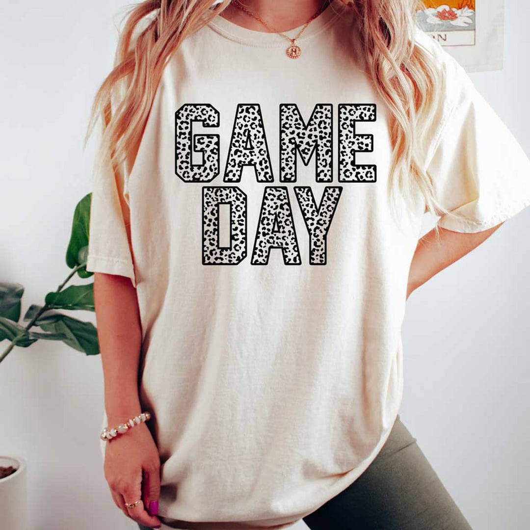 Leopard Game Day Screenprint T-shirt - Etsy