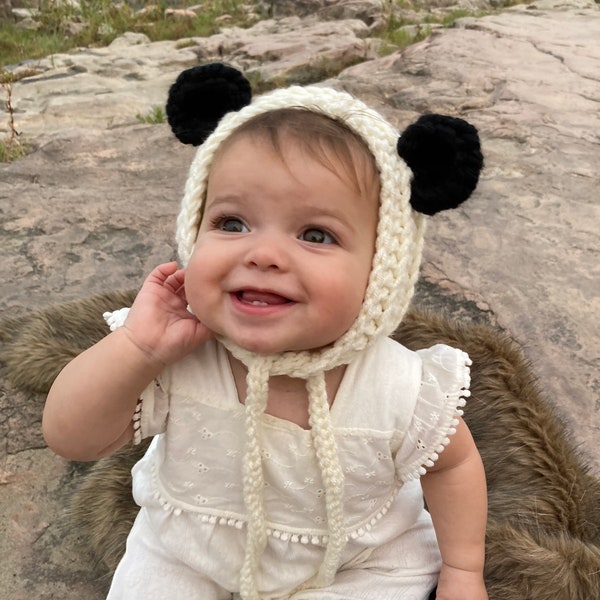 Panda Hat - Etsy