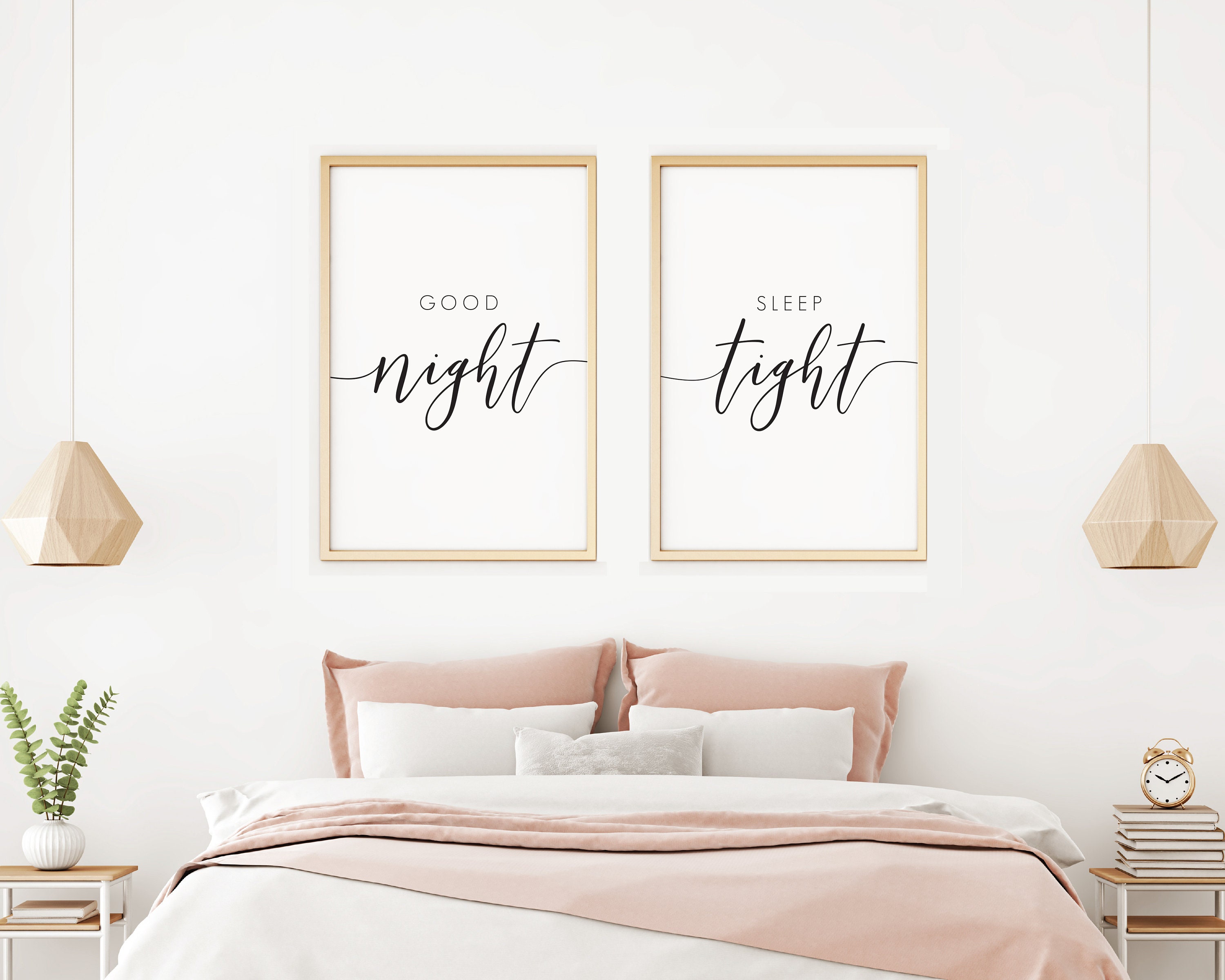 Good Night Sleep Tight Nursery Decor Crib Prints Set of 2 - Etsy