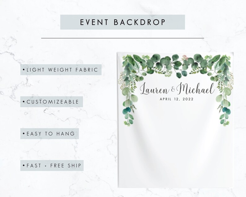 Wedding Backdrop for Reception Photo Booth Backdrop Greenery - Etsy