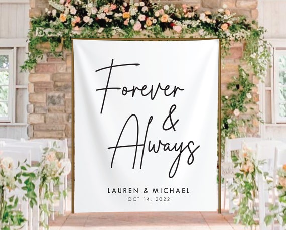 Wedding Arch Custom Backdrop Wedding Reception Sign - Etsy