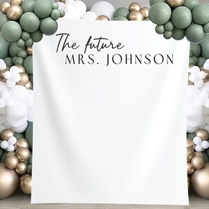 Bachelorette Party Decor Banner, Custom Bridal Shower Backdrop Welcome ...