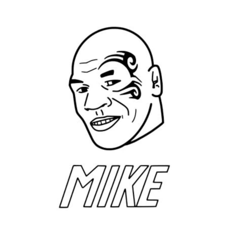 Mike Tyson Stencil - Etsy