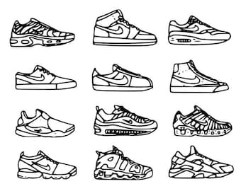 Sneaker Head Svg | Etsy