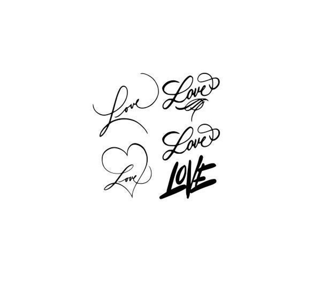Love Script Font SVG - Etsy