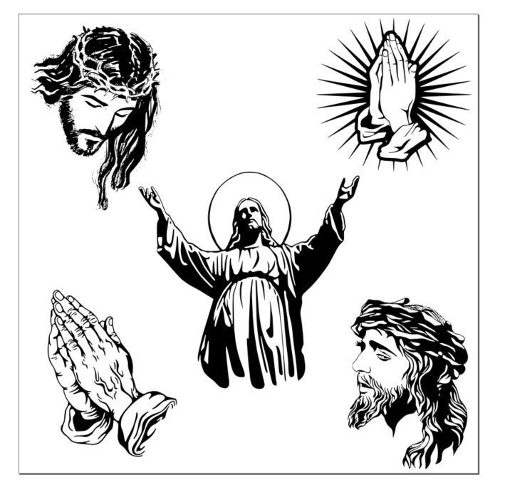 Jesus SVG Bundle Digital Download | Etsy