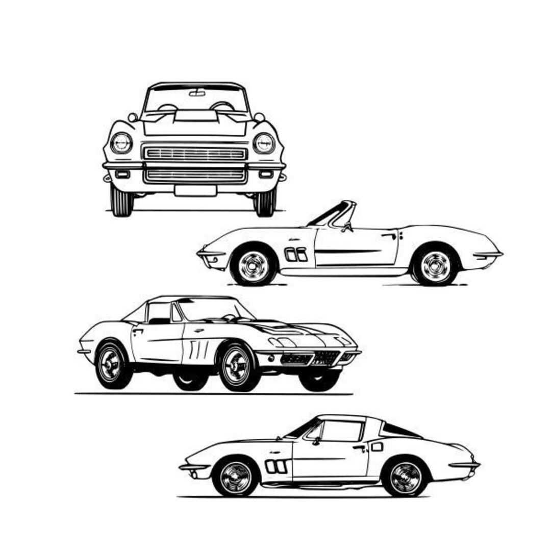 Classic Car SVG - Etsy