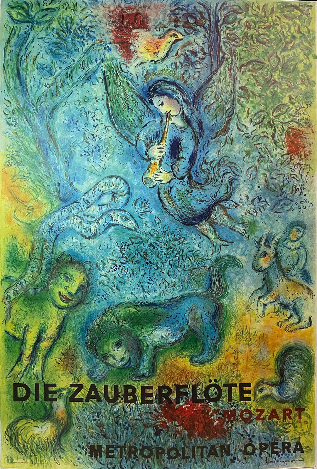 After Marc Chagall the Magic Flute Die Zauberflote Met Opera - Etsy