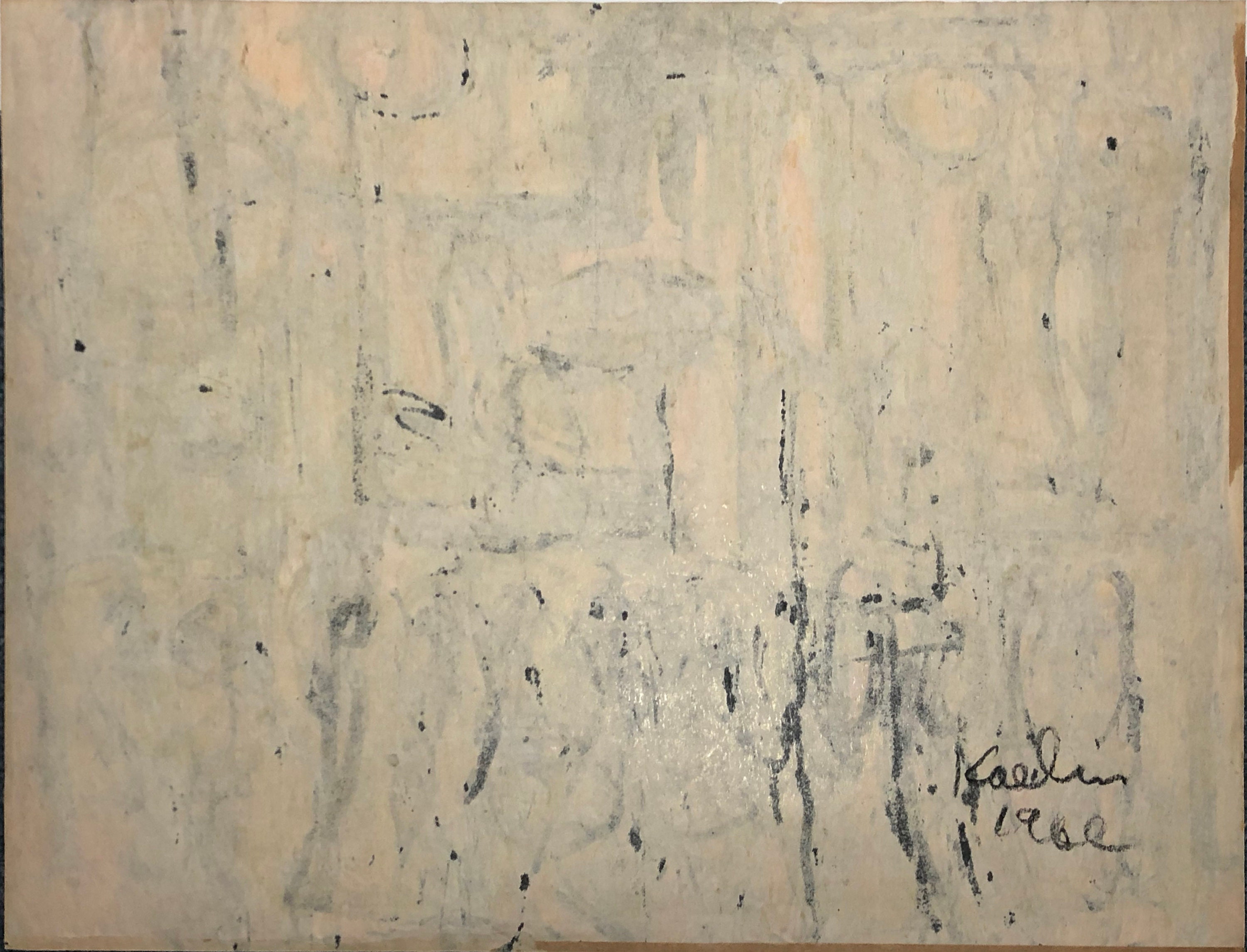 Martin Kaelin Signed Mid Century Modern Acrylic-abstracted Industrial ...