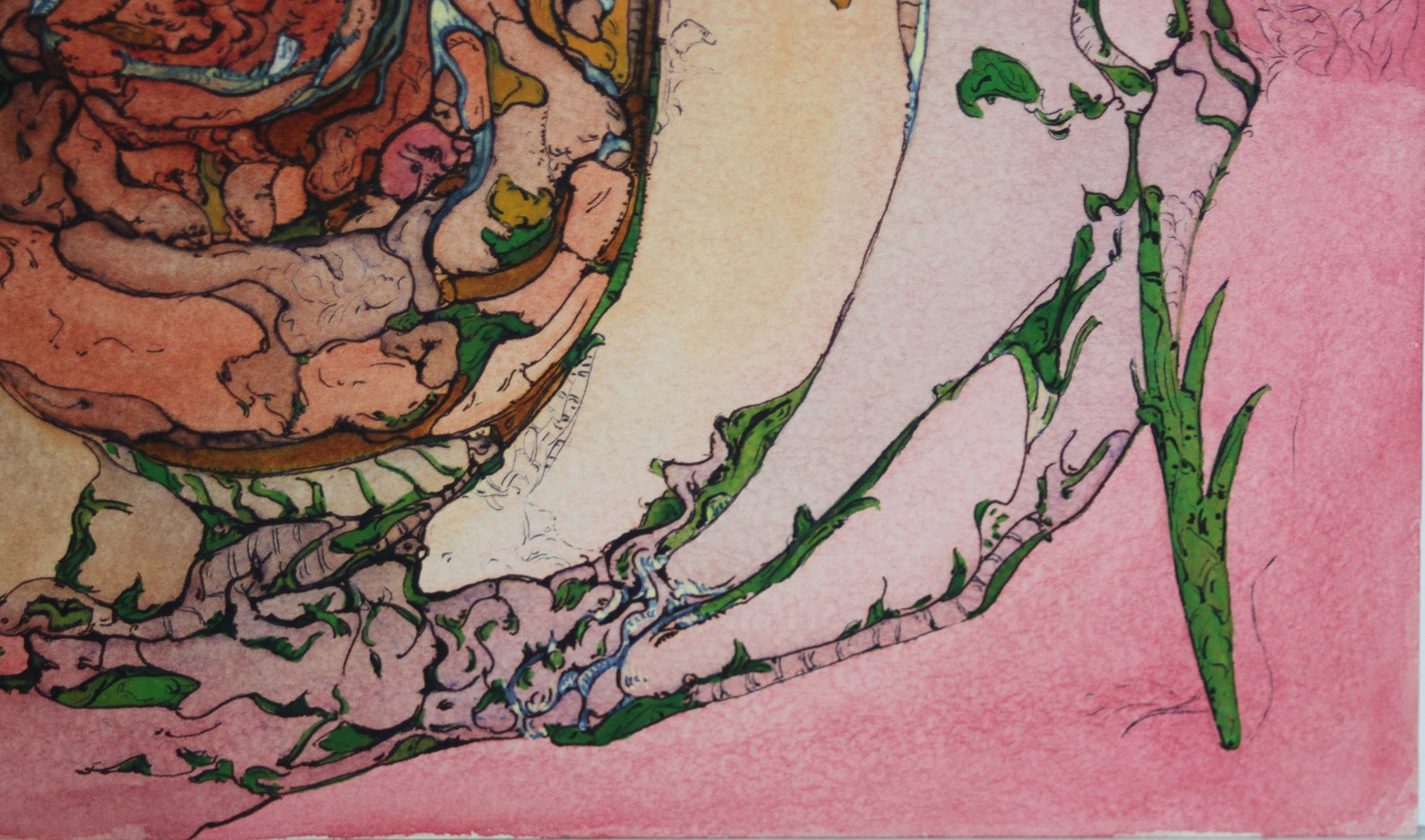 Mohamed Raiss El Fenni Signed Original Moroccan Surreal/abstract ...