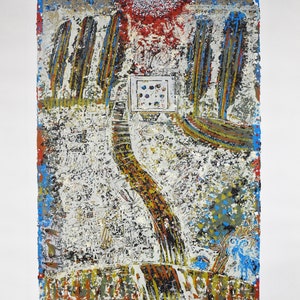 Shraga Weil Pencil Signed Israeli Silkscreen-metallic Finish-biblical ...