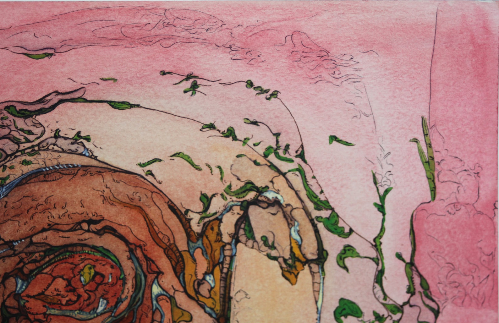 Mohamed Raiss El Fenni Signed Original Moroccan Surreal/abstract ...