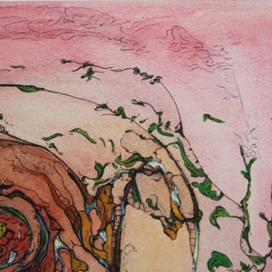 Mohamed Raiss El Fenni Signed Original Moroccan Surreal/abstract ...