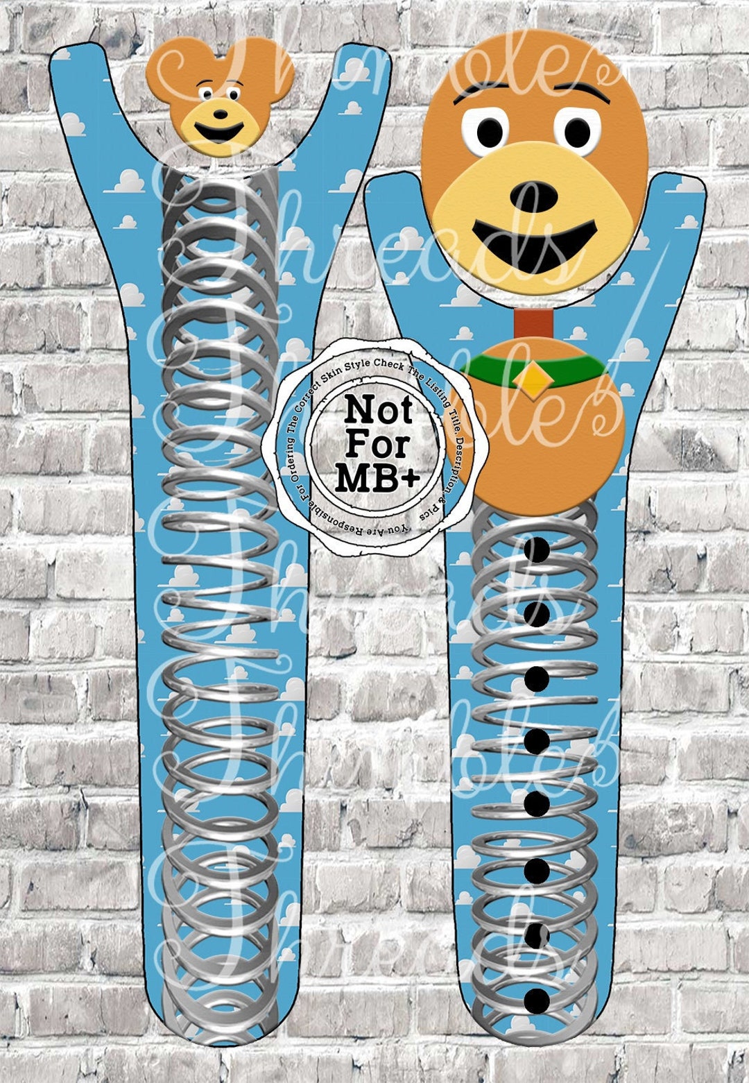 NOT for MB+ | Springy Dog Magic Band 2.0 Decal Skin | Full Wrap ...