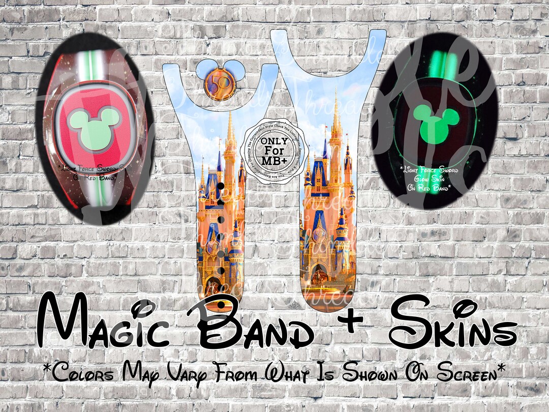 50th Castle Magic Band + Decal Skin | Only Fits MB+ | 3 Piece Wrap ...