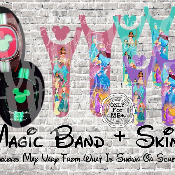 Princess Magic Band Skins - Etsy