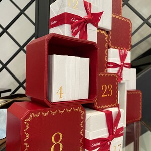 Authentic CARTIER Red & White Boxes Window Display Set - Etsy