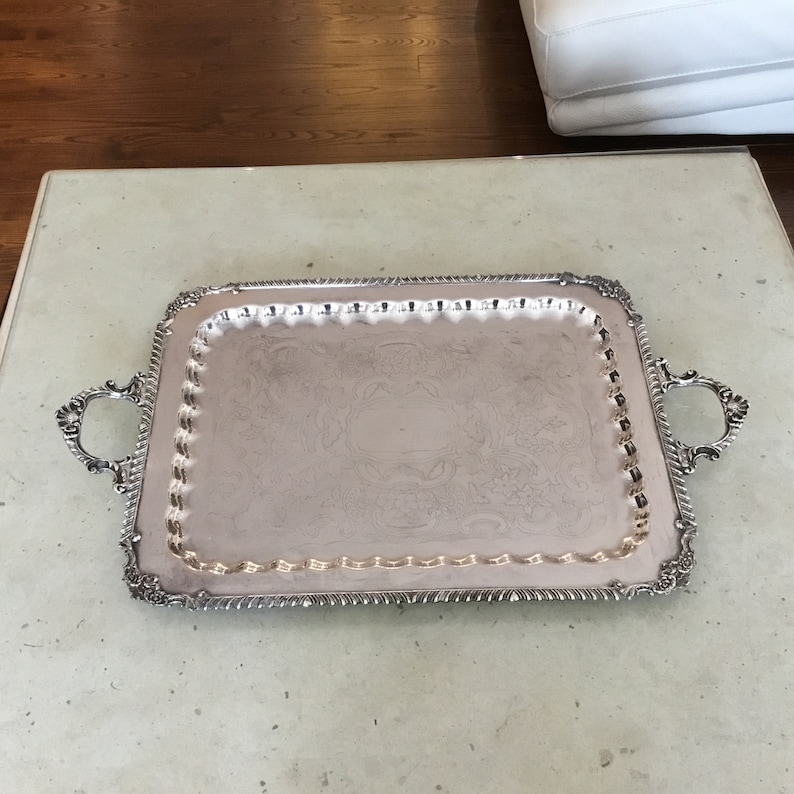 L. Bros. Lipman Brothers Silver Plate Rectangular Tray | Etsy
