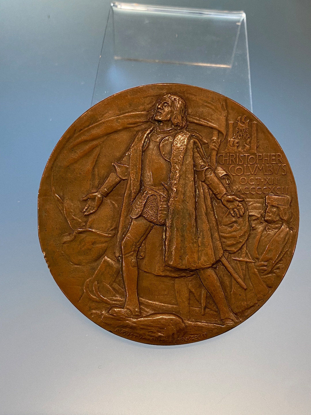 Christopher Columbus Bronze Medal: 1892 World Exhibition Genova - Etsy
