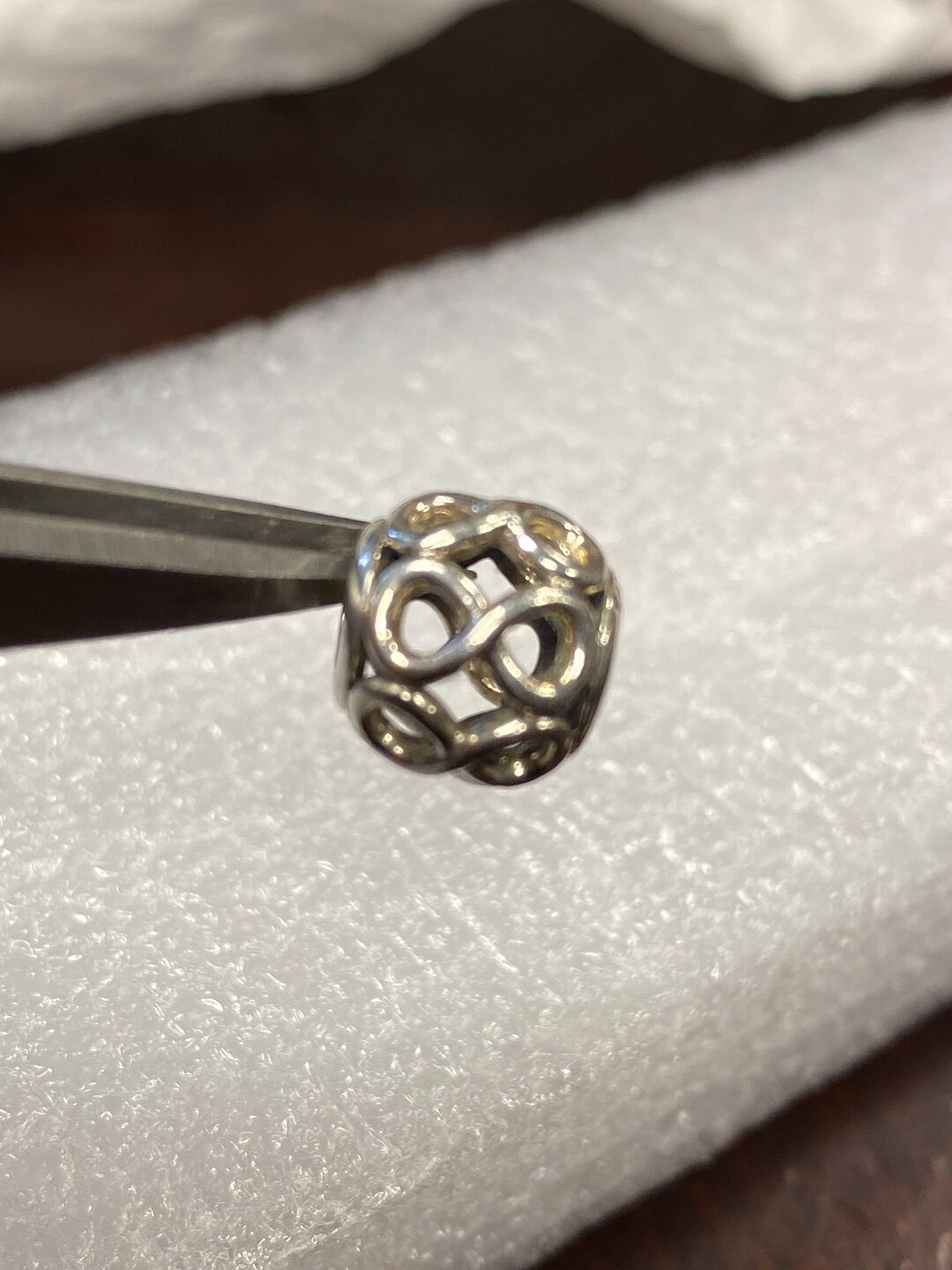 Pandora Sterling Silver Infinity Charm - Open Worked Bead - Etsy