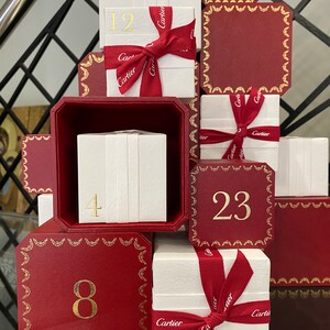Authentic CARTIER Red & White Boxes Window Display Set - Etsy