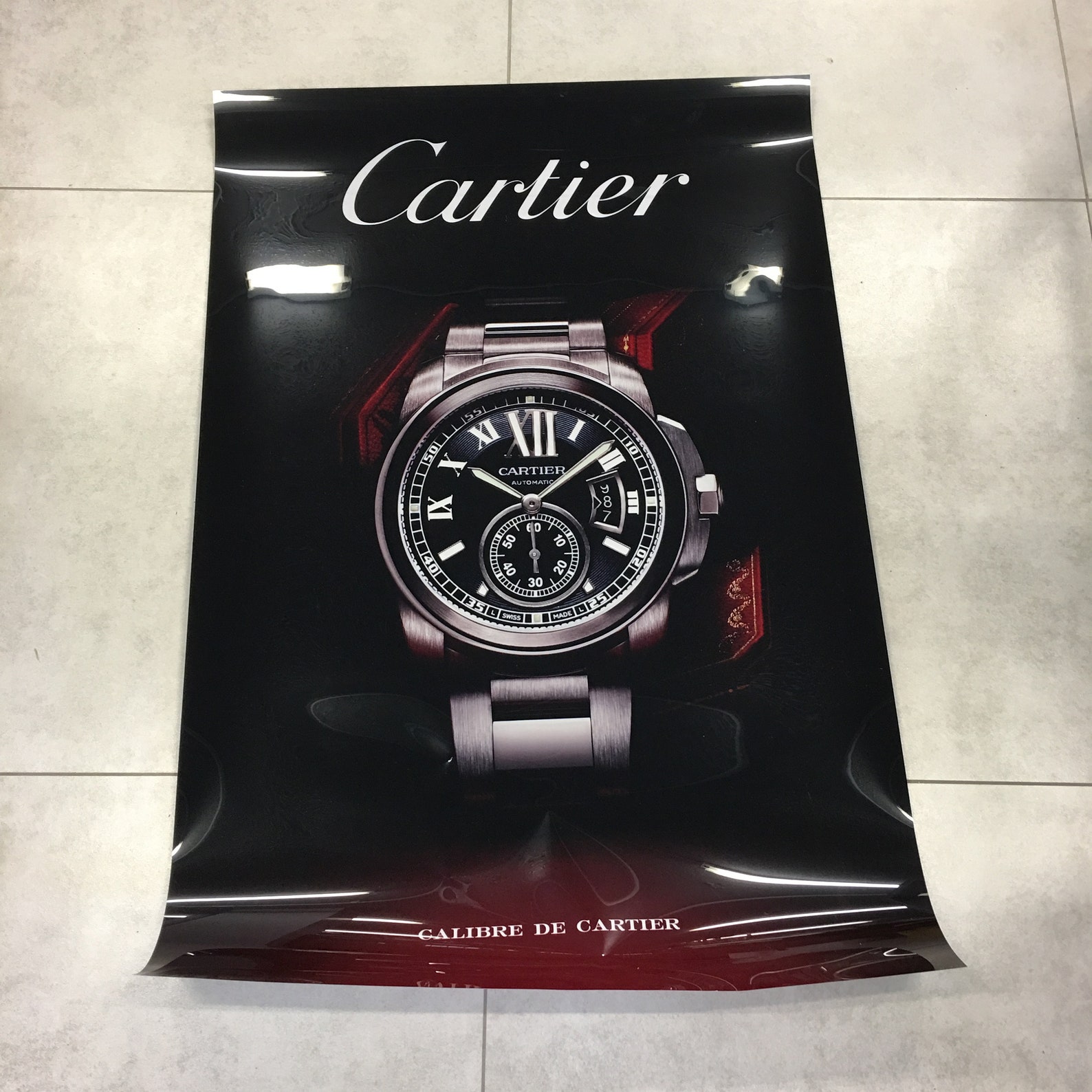 Cartier Werbung Poster Calibre De Cartier Hinterleuchtet Film Poster 37 ...