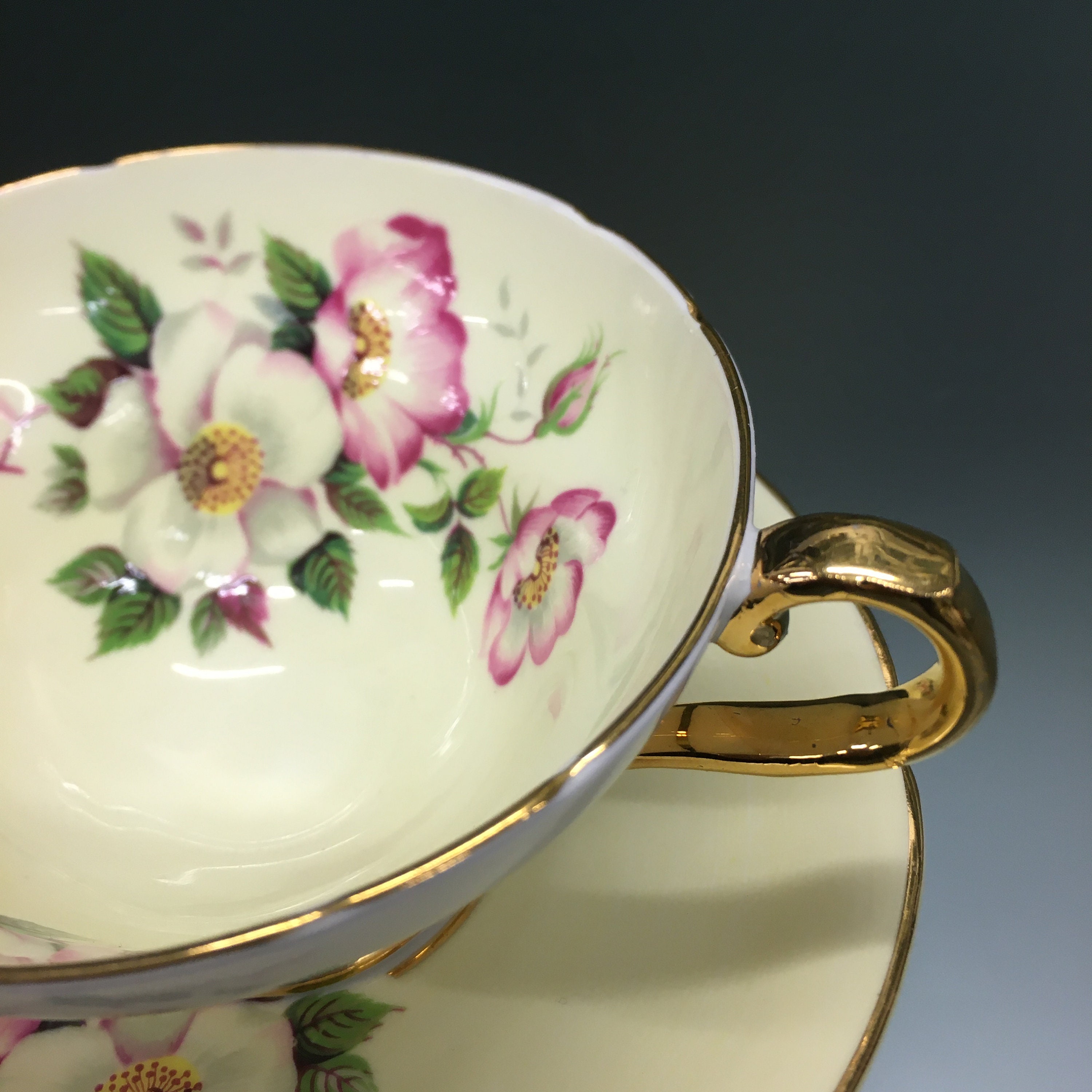 Vintage Stanley Fine Bone China Tea Cup Made in England Est 1875 Yellow ...