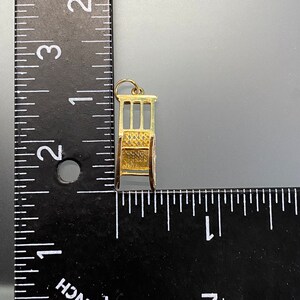 Vintage 18k Yellow Gold Rocking Chair Charm: 3D Bracelet Pendant - Etsy