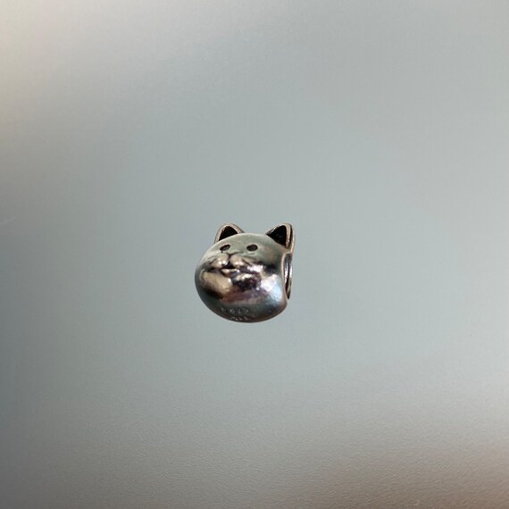 Authentic Pandora Curious Cat Sterling Silver Charm -… - Gem