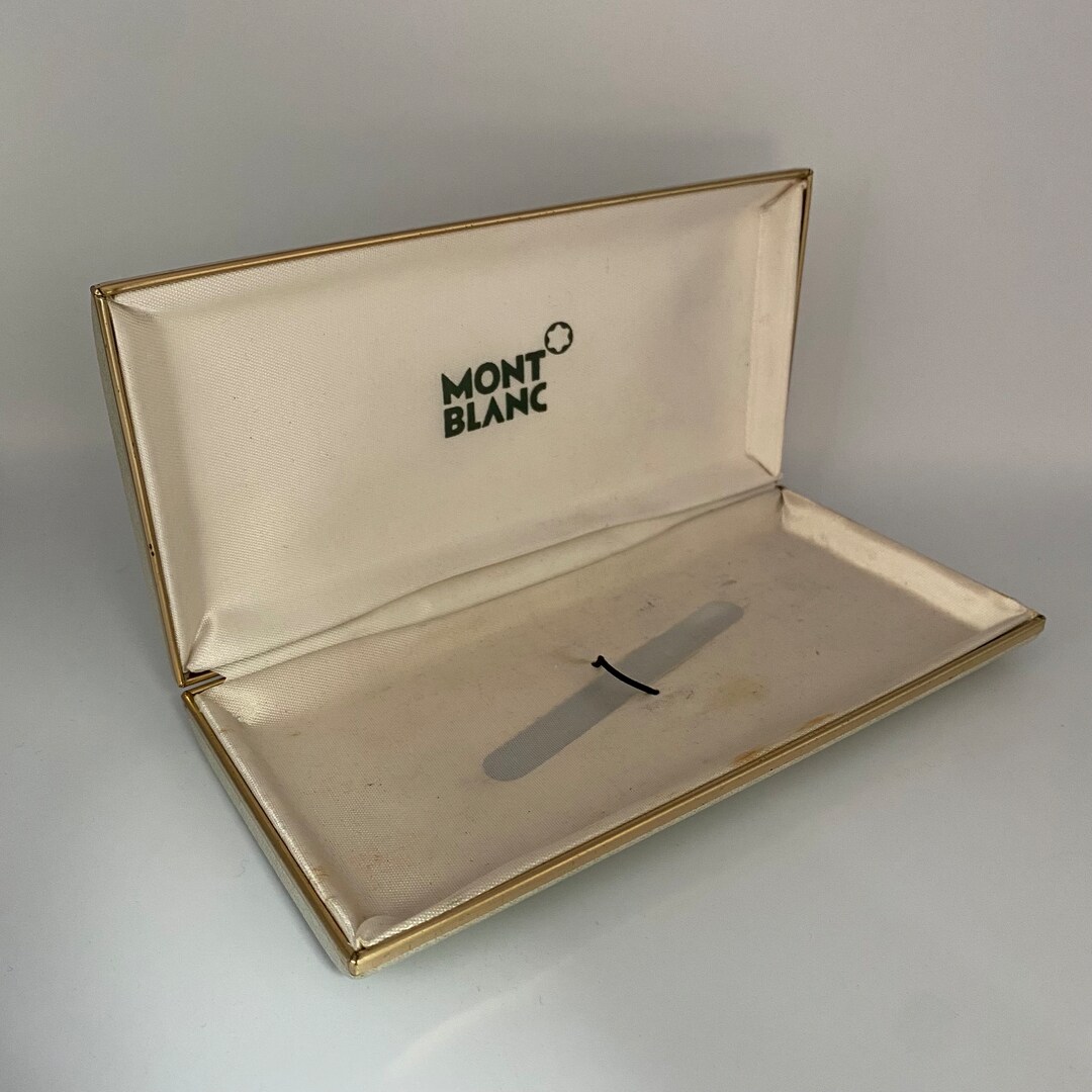 Vintage Mont-blanc Pen Case Cream Colour Silk Lining - Etsy