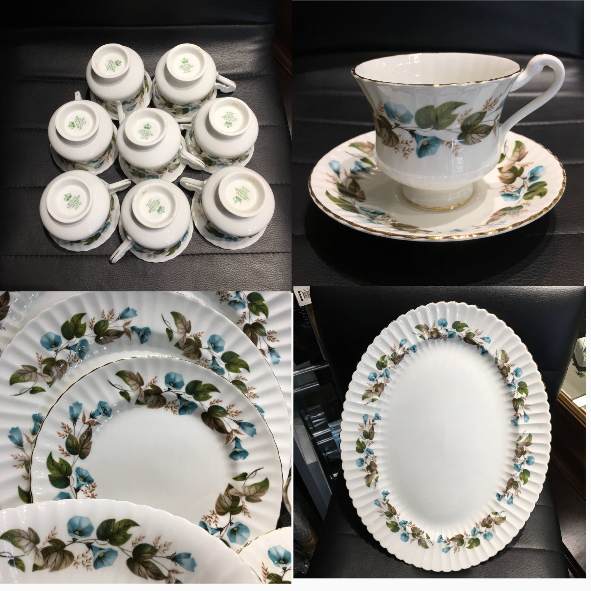 Royal Standard Bone China Dinner Ware Set Service for 8 Made in England ...