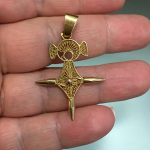Vintage 18k Gold Filigree Agadez Cross Agades Cross Tuareg | Etsy