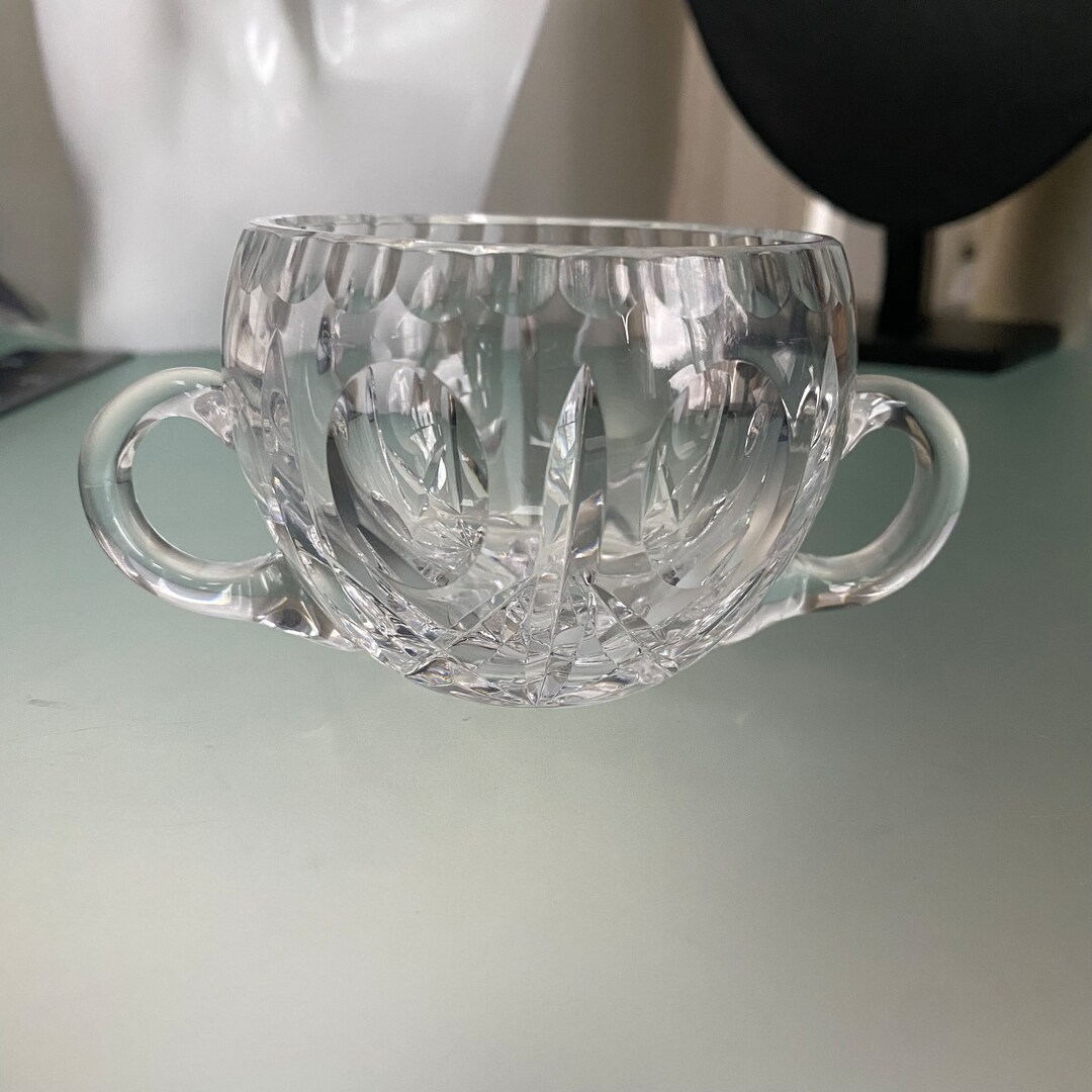 Vintage Sears Blown Glass Sugar Bowl: Cross and Olive Design, Made in ...