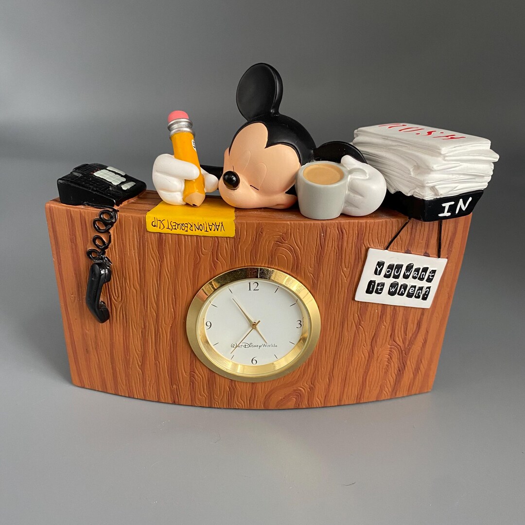 Vintage Disney Mickey Mouse Desk Clock From Disney Parks,you Want It ...
