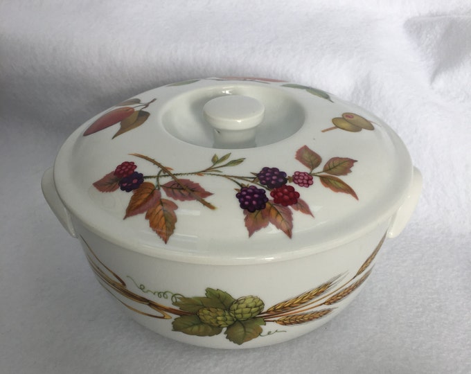 Evesham by Royal Worcester ,flameproof Porcelain 7 Round Entree Dish ...