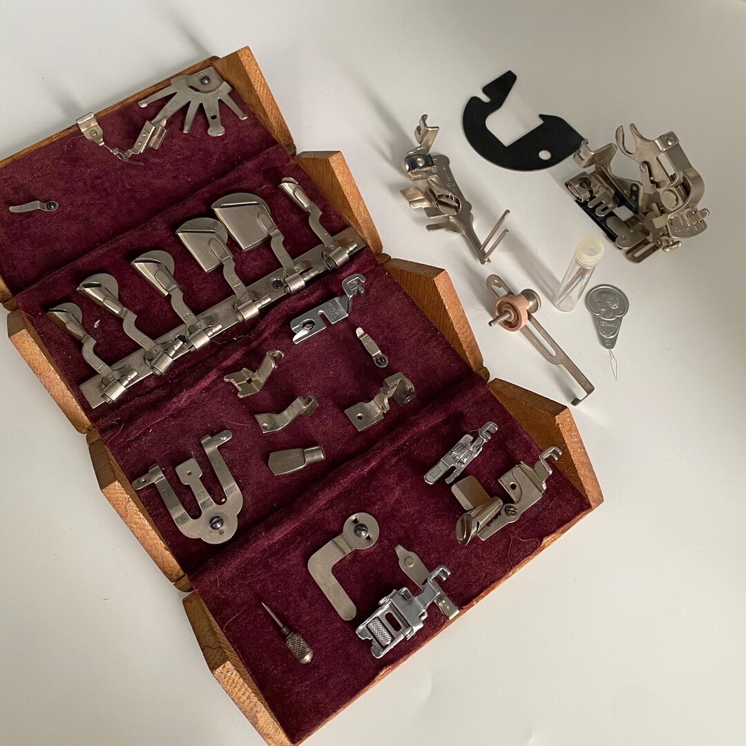 Antique Singer Sewing Kit Puzzle Box: Patented 1889, Wood & Velvet - Etsy