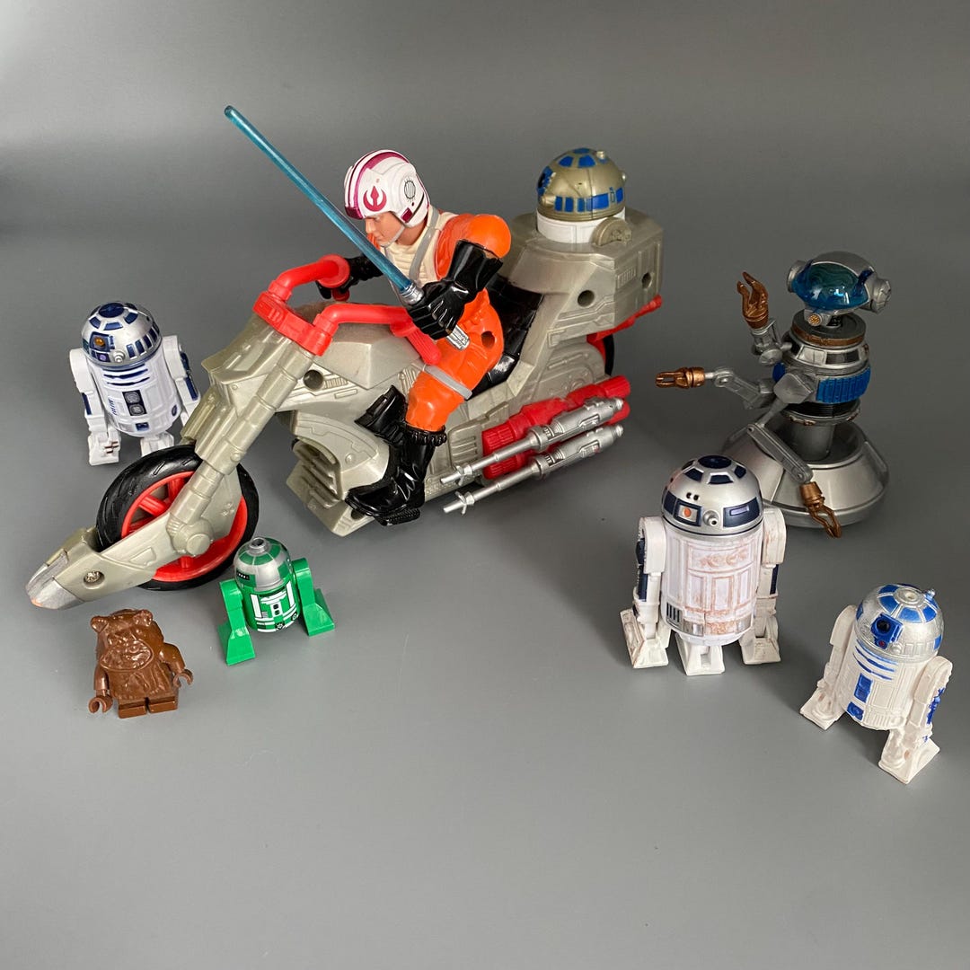 Star Wars Luke Skywalker Rebel Chopper Motorcycle & Stormtrooper Action ...