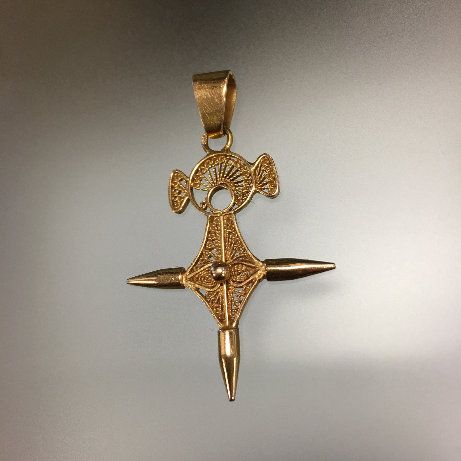 Vintage 18k Gold Filigree Agadez Cross Agades Cross Tuareg | Etsy