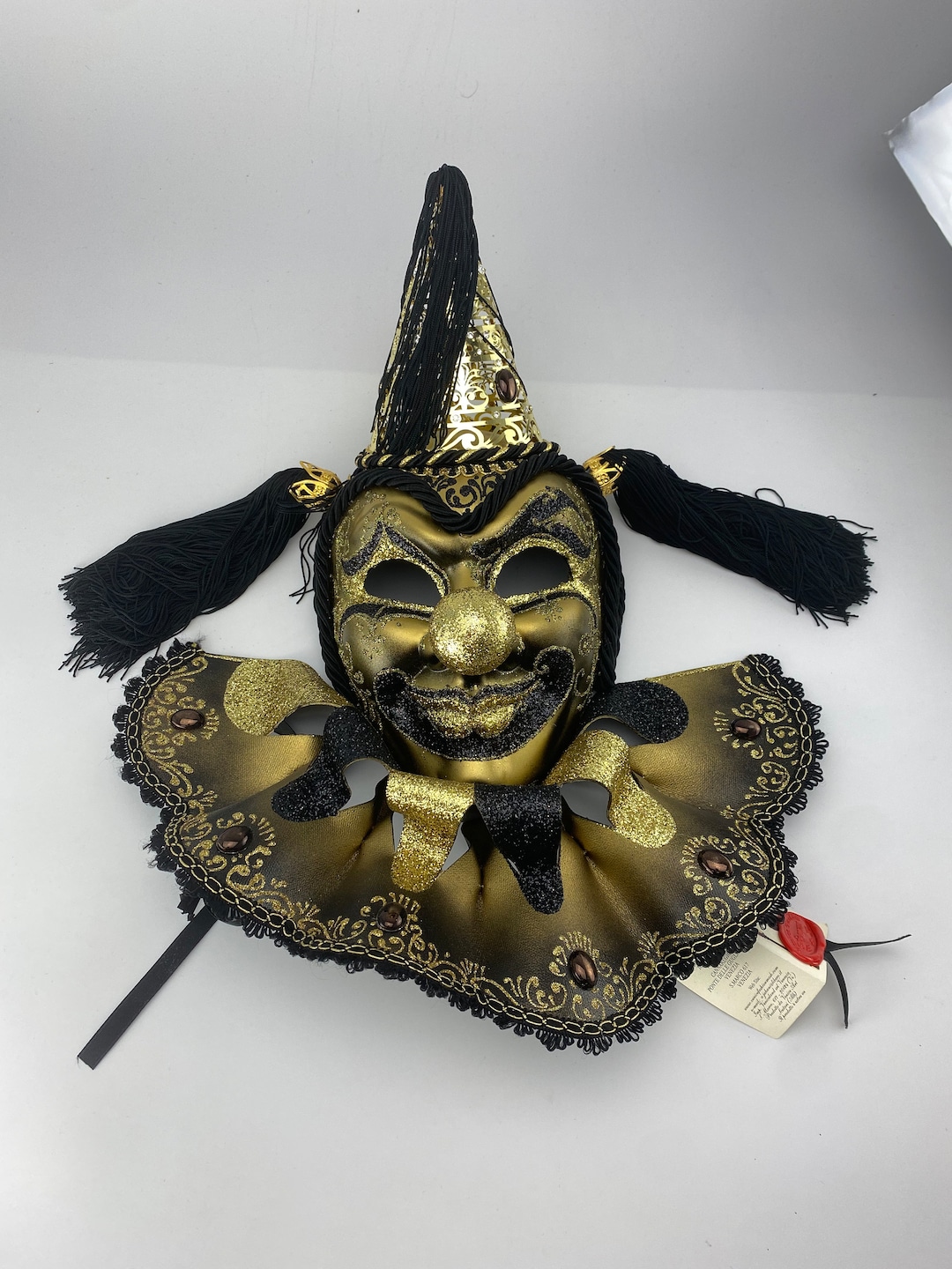 Vintage Clown Court Jester Mask Made in Venice Garanzia Della Maschera ...