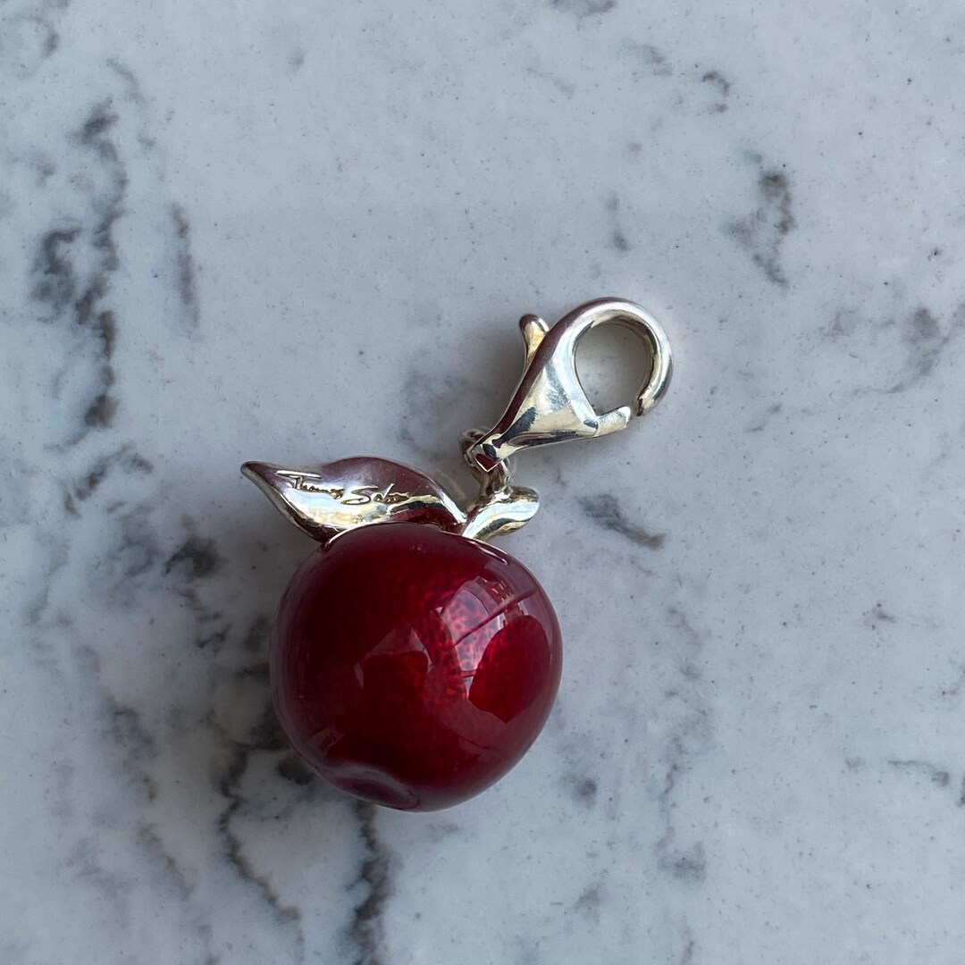 Vintage Thomas Sabo Apple Charm Red Enamel Charm Sterling Thomas Sabo ...