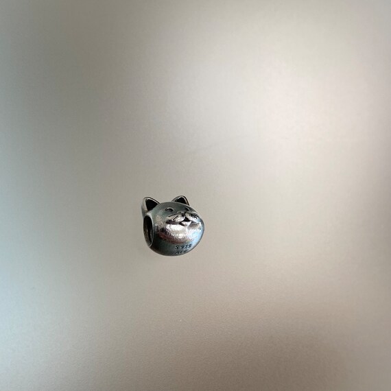 Authentic Pandora Curious Cat Sterling Silver Charm -… - Gem