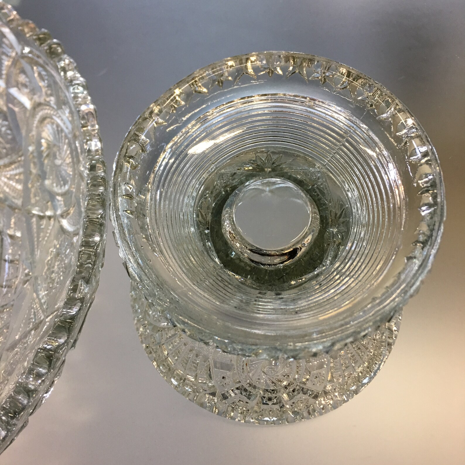 Imperial Glass Broken Arches Punch Bowl & Stand by Imperial | Etsy