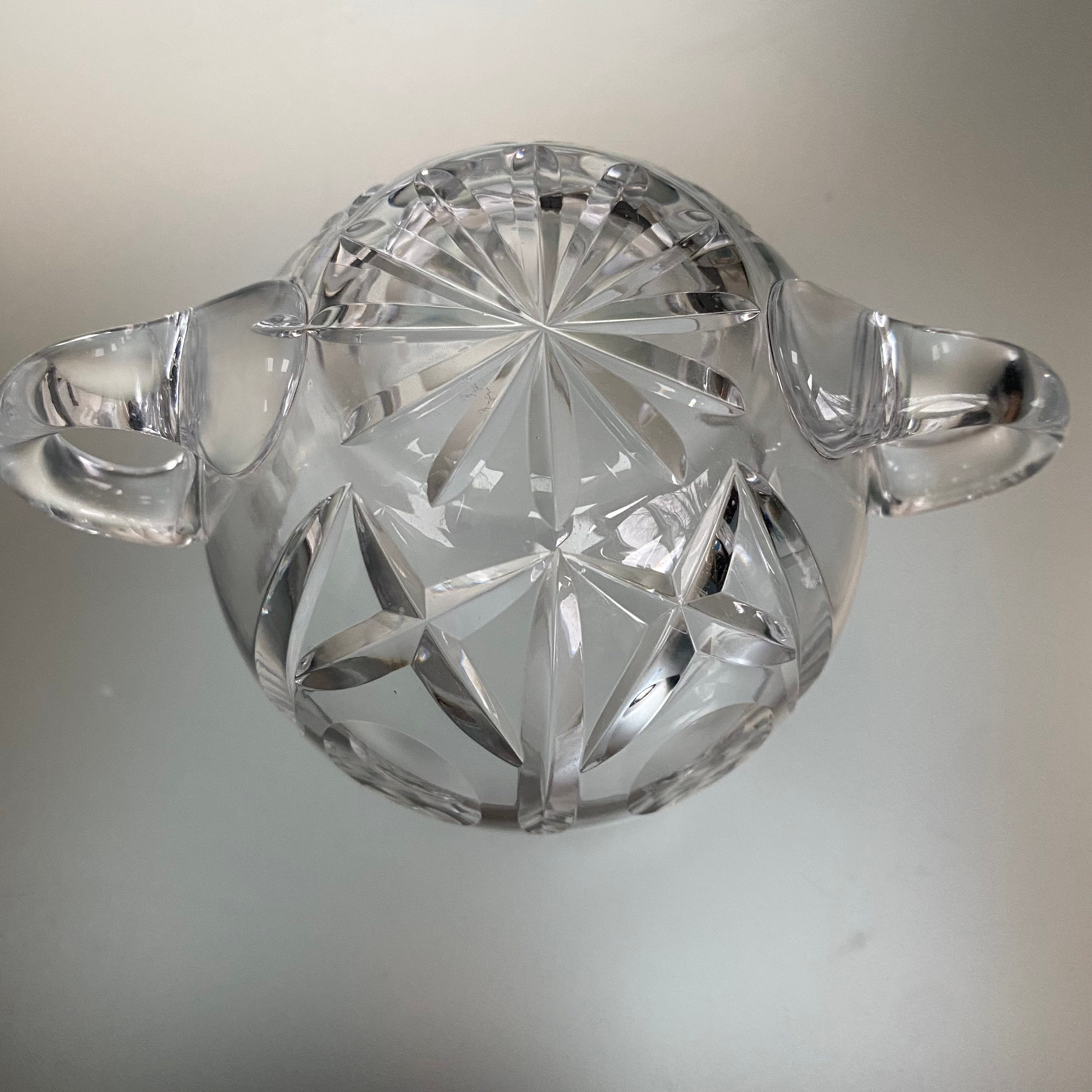 Vintage Sears Blown Glass Sugar Bowl: Cross and Olive Design, Made in ...