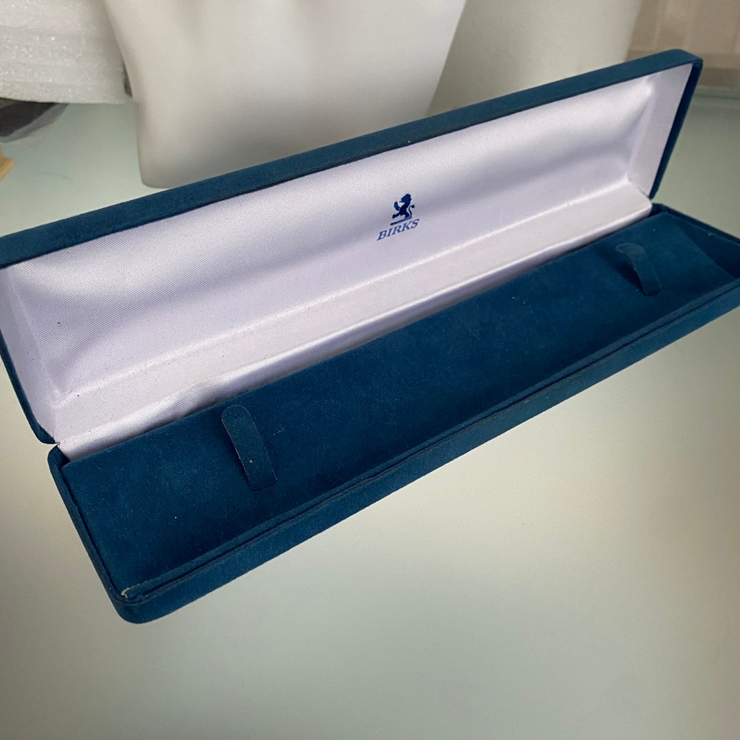 Vintage Birks Blue Suede Watch/bracelet Box - Etsy